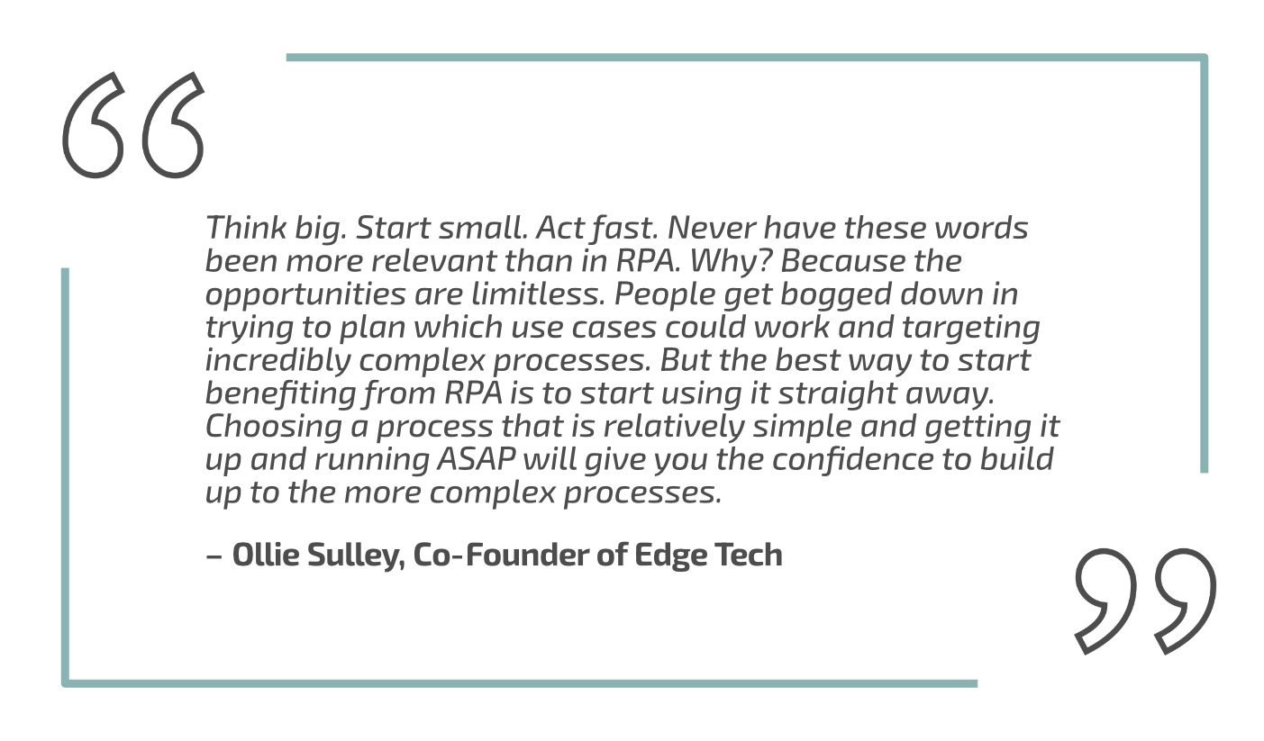 Starting your RPA journey? Here are some things to consider! - Edge Tech
